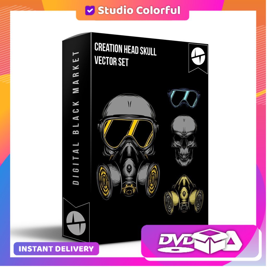 Creation Head Skull Vector Set Coreldraw | Lazada Indonesia