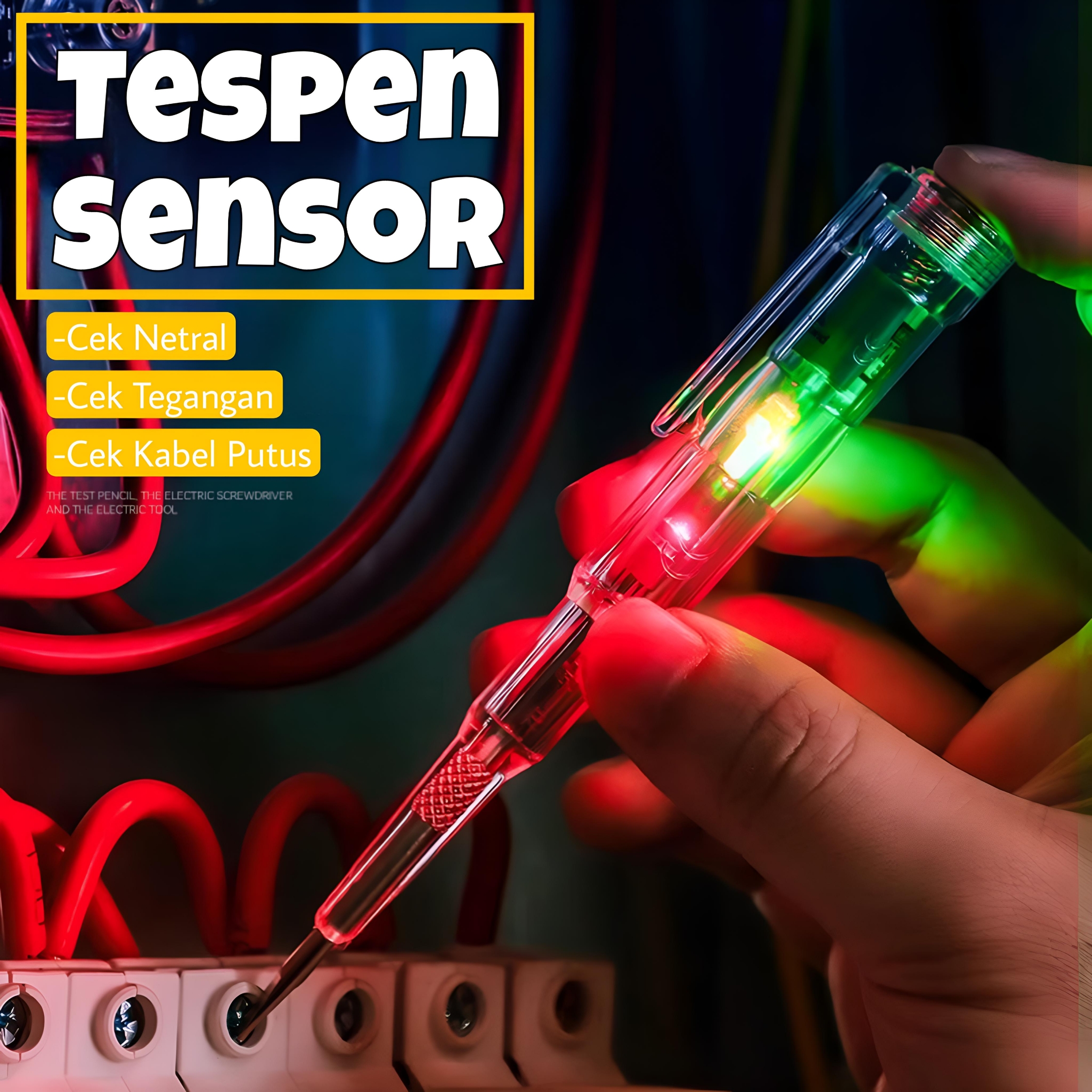 Tespen Sensor Dual Led With Indicator Contactless Detector Arus Listrik ...