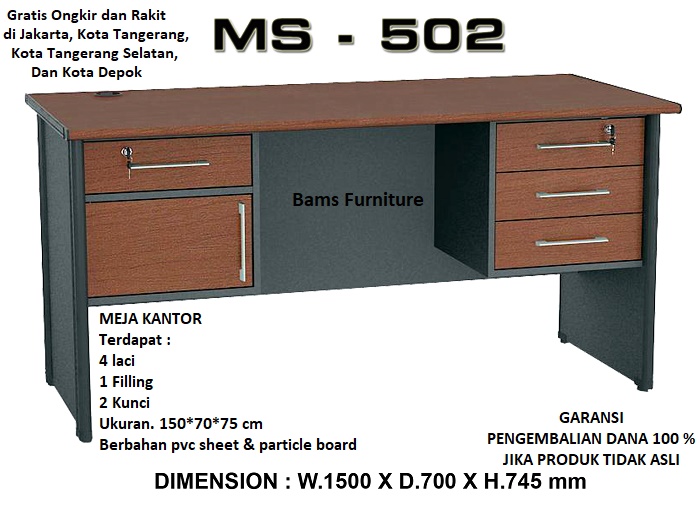 meja 1 biro meja direktur meja kerja meja kantor meja merek vip tipe ...