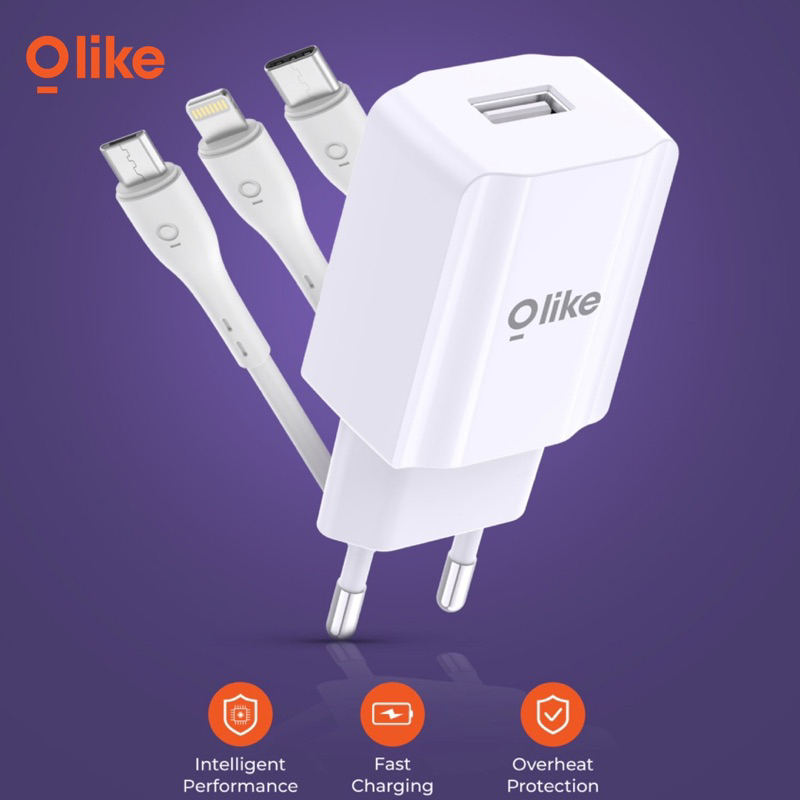 OLIKE C107C CHARGER TYPE C | Lazada Indonesia