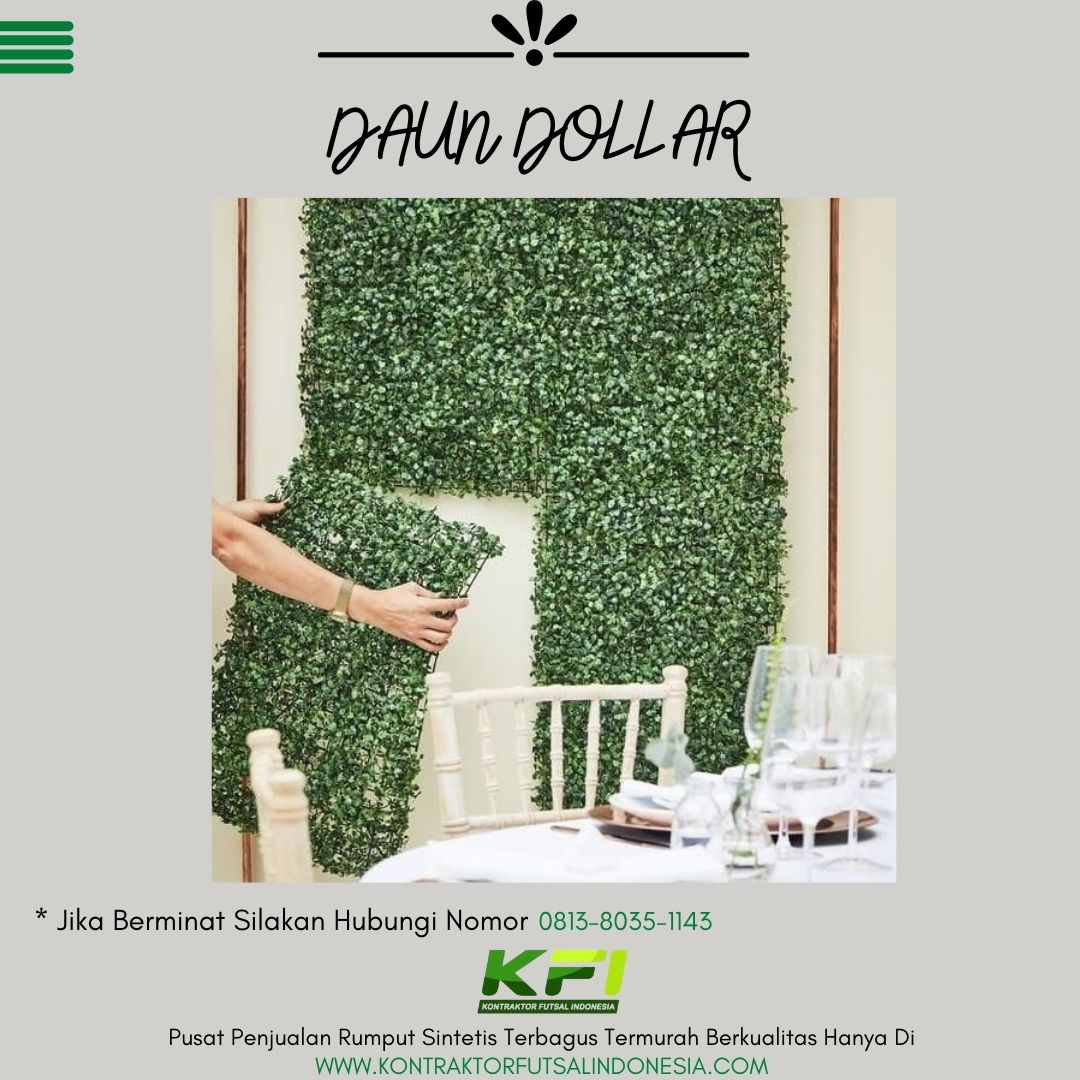 Daun Dolar, Rumput Sintetis 60x40, Daun Dollar Sintesis, Bunga Daun ...