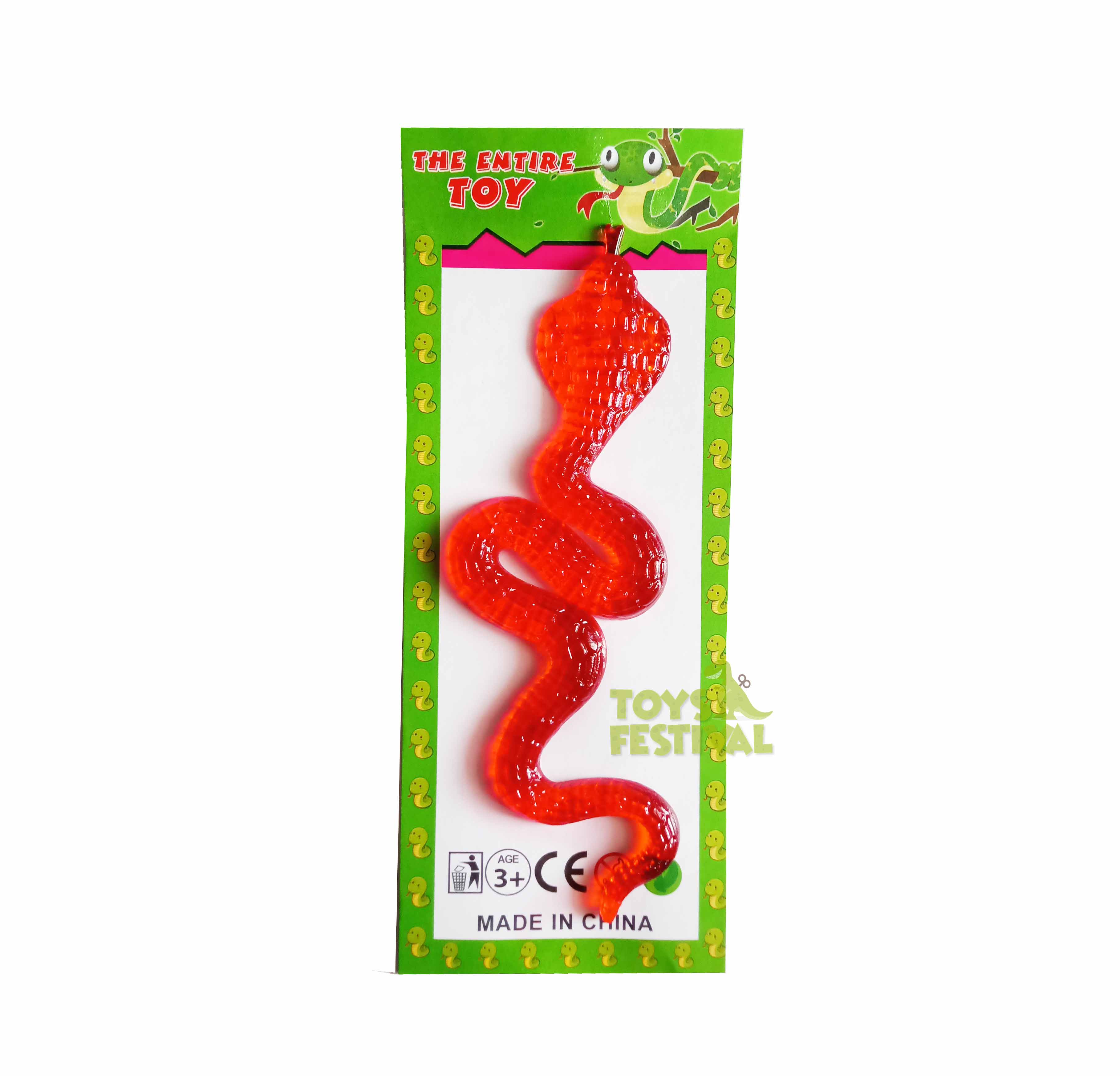 Mainan Prank Decorative Sticky Ular Snake Multiwarna Transparan Karet ...