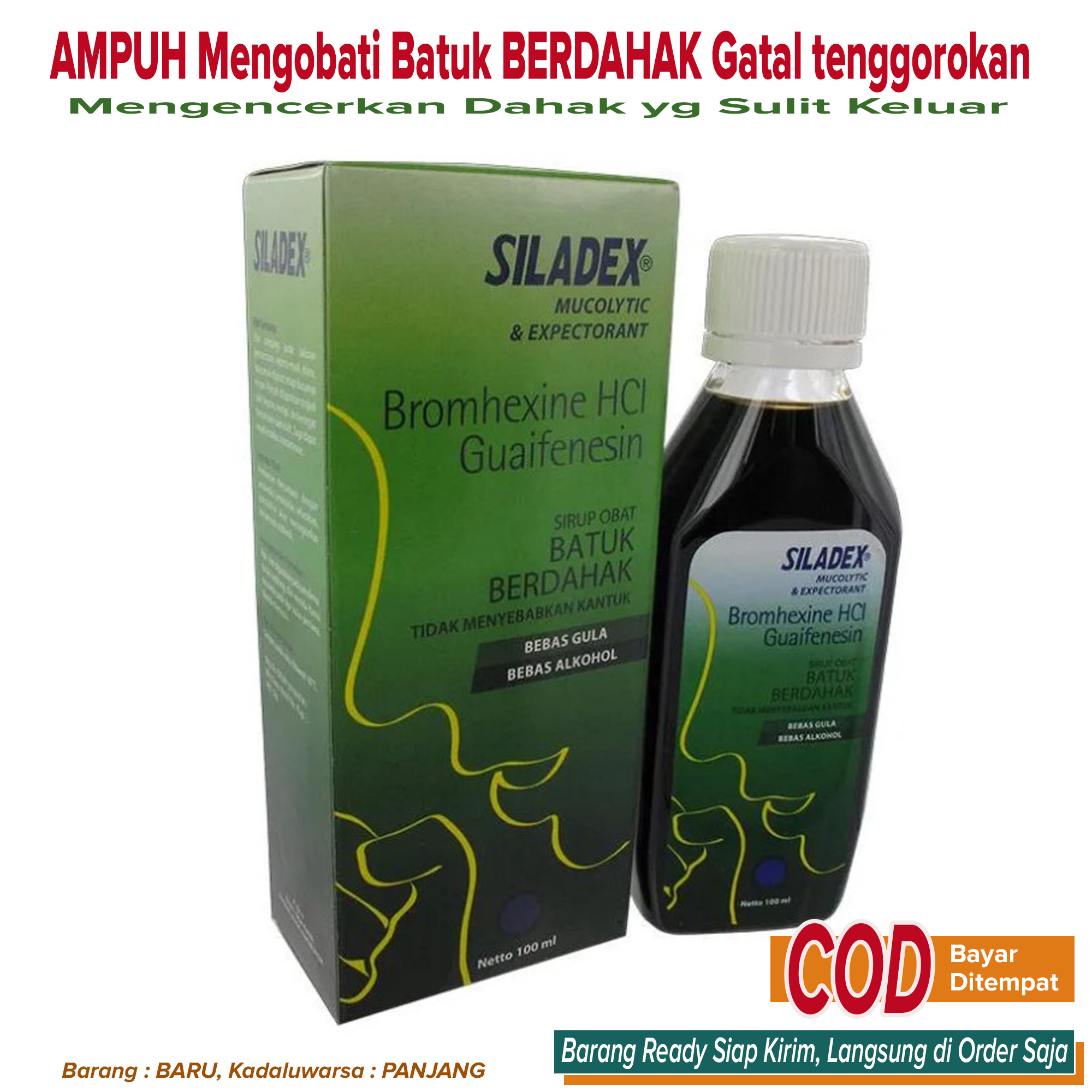 Obat Batuk Berdahak Gatal Tenggorokan Pengencer Dahak yg Sulit Keluar ...