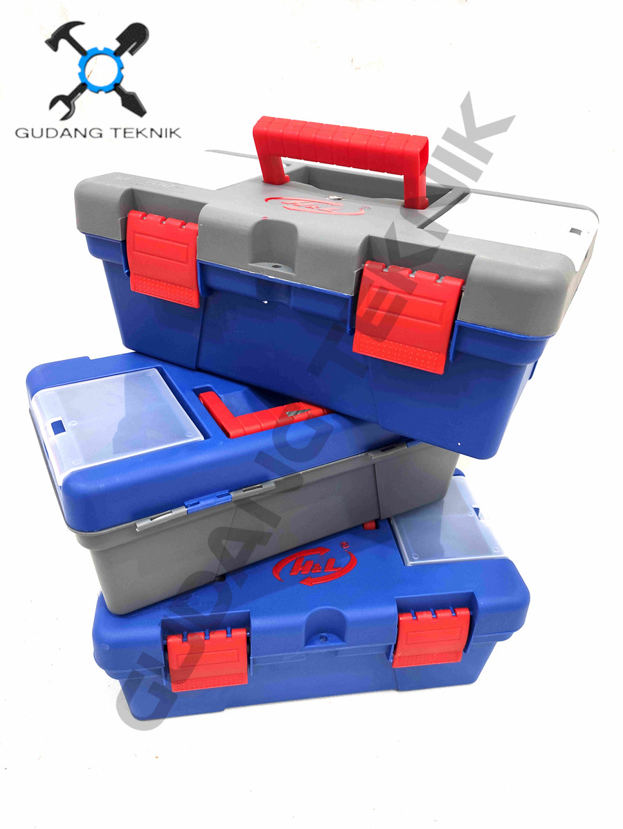 Toolbox 12" Kotak Perkakas HNL H&L HL / Tool Box Kit Plastik 12 Inch Tempat Perkakas HNL H&L HL ...