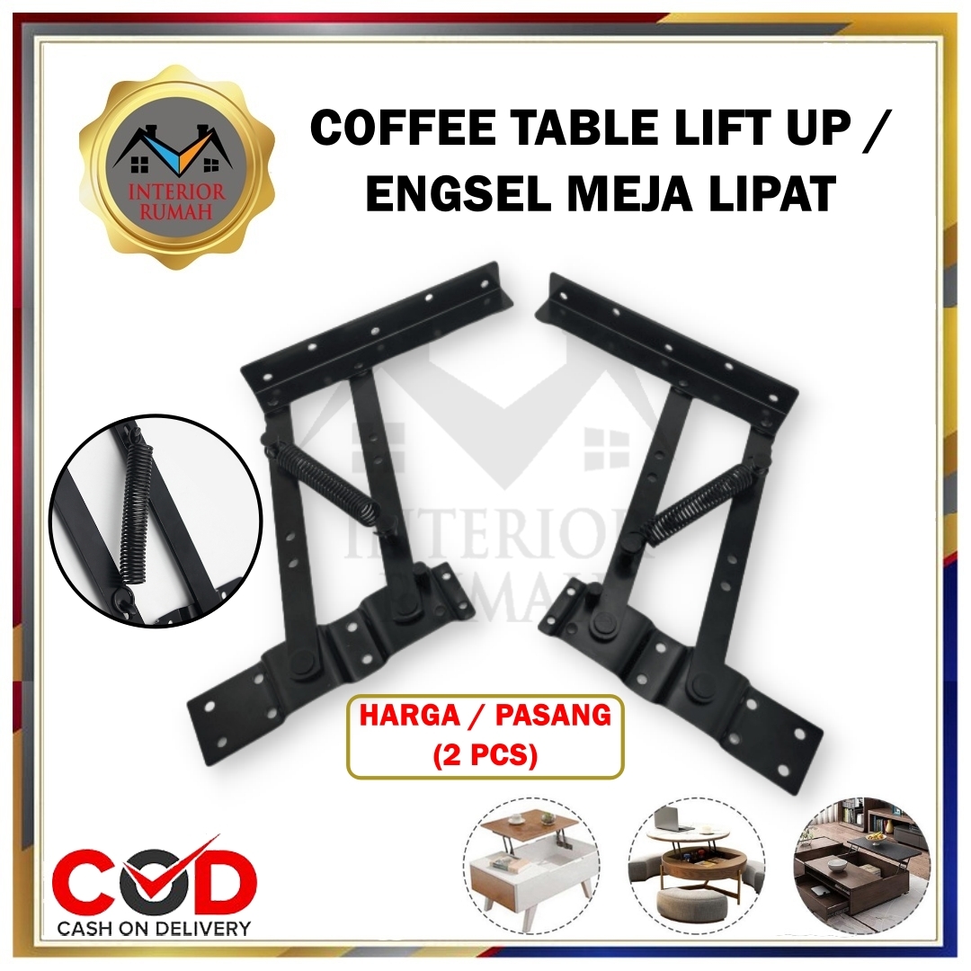 Engsel Hidrolik Extention Meja Lipat Lift Up & Down Coffee Table Engsel Naik Turun | Lazada ...