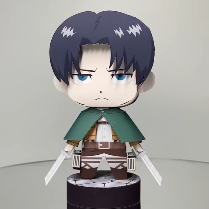 Chibi Levi Ackerman Attack On Titan Papercraft | Lazada Indonesia
