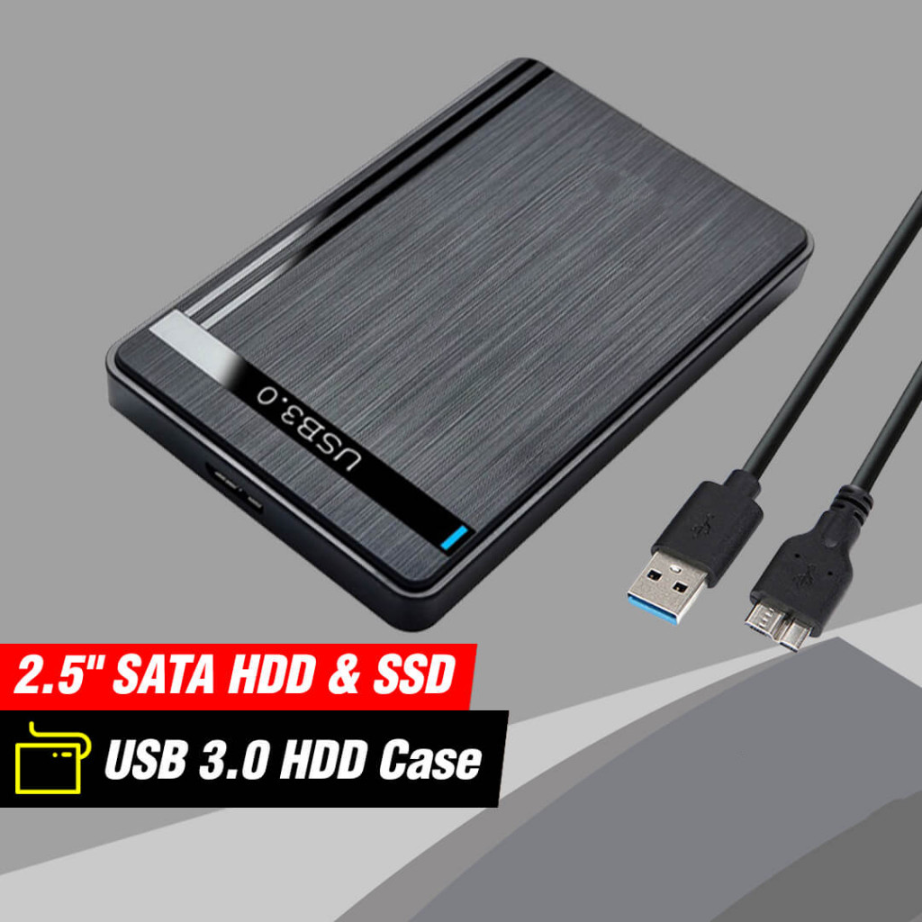Casing hardisk External USB 3.0 / Case HDD Enclosure 2.5” SATA Dengan Kabel | Lazada Indonesia