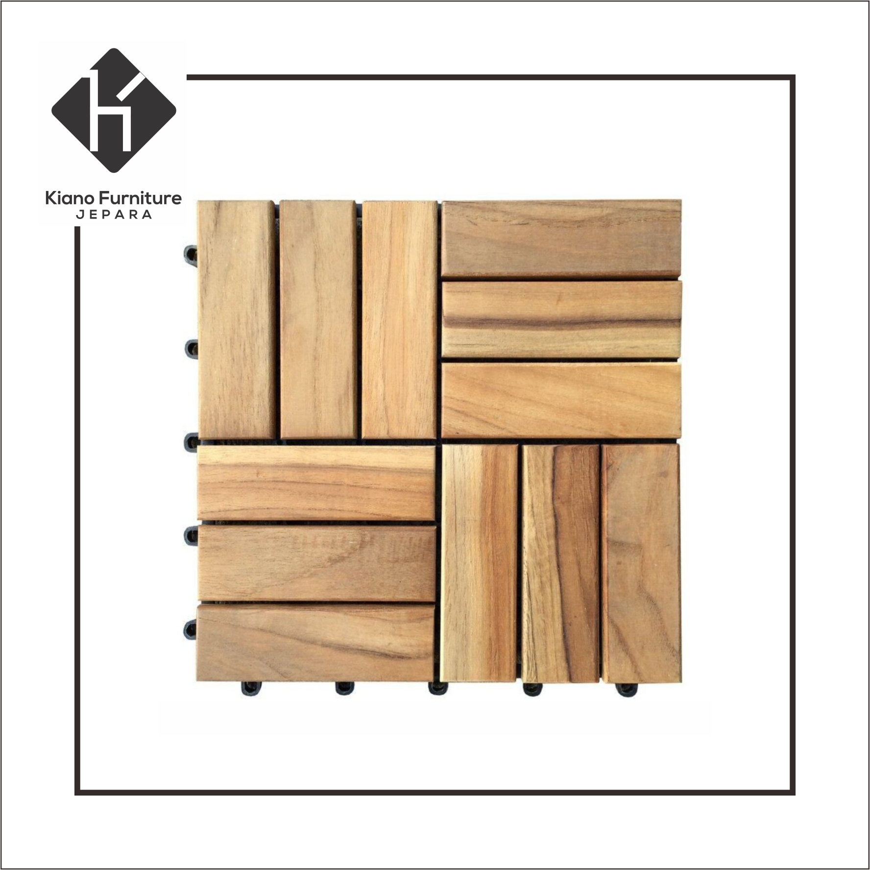 (SATUAN) PARQUET / UBIN KAYU JATI DECKING TILE / LANTAI KAYU JATI ...