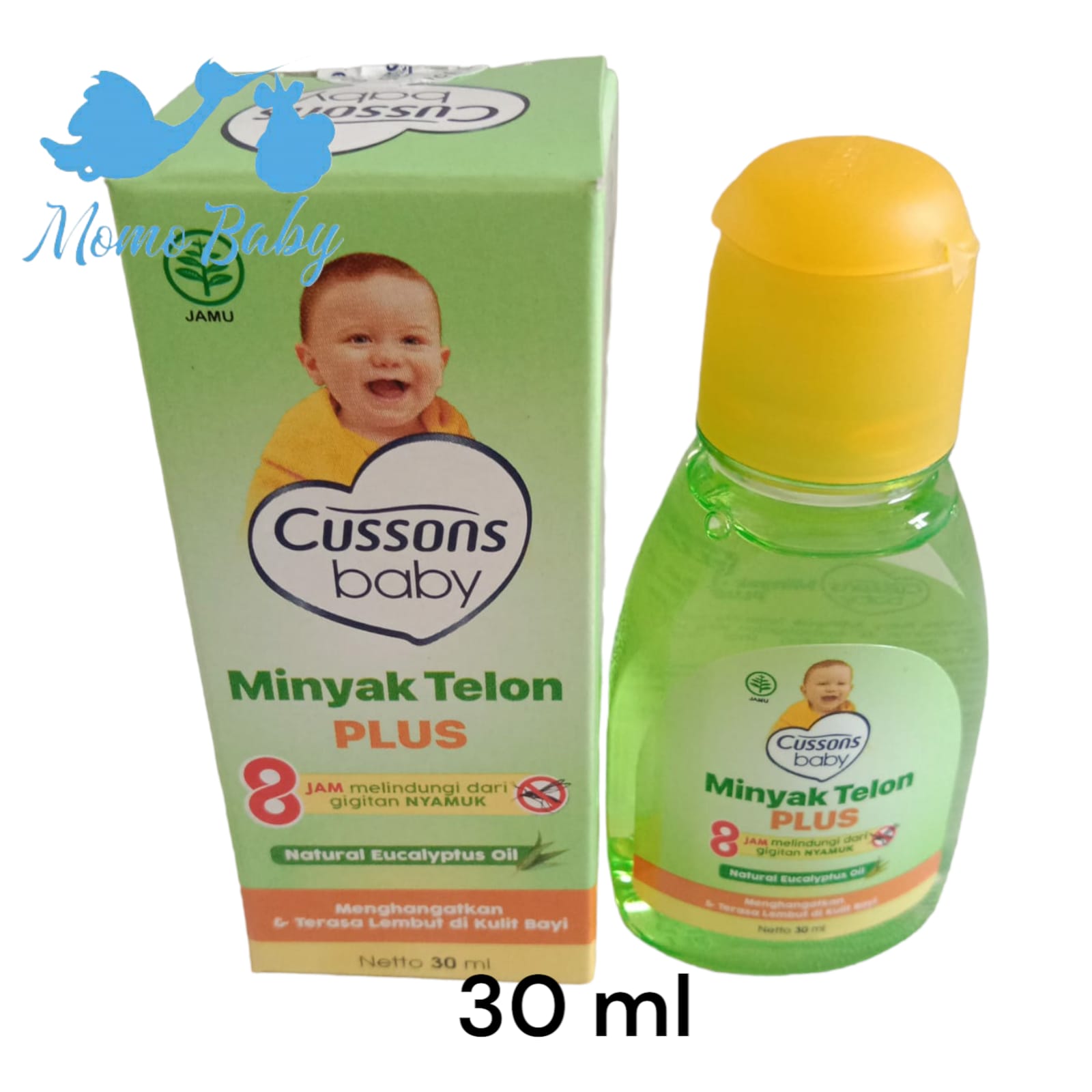 Cussons Baby Minyak Telon Plus 30ml - Natural Eucalyptus Oil - 8 Jam ...