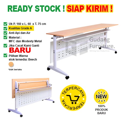 Gudang Furniture Meja Kerja Meja Kantor Meja Lipat Murah Aditech FT 001 ...