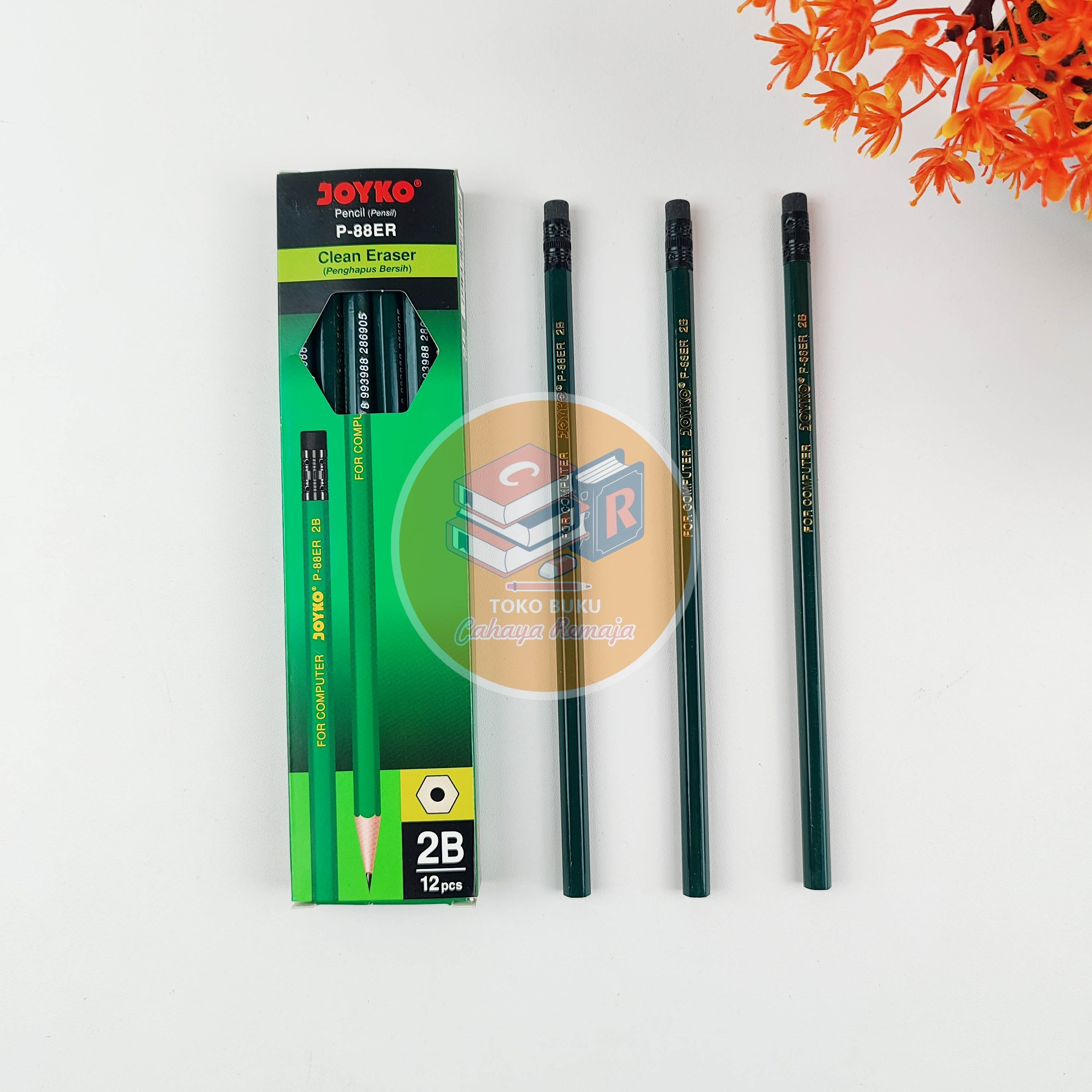 Pensil Joyko 2B Pencil Penghapus Ujian Komputer Satuan | Lazada Indonesia