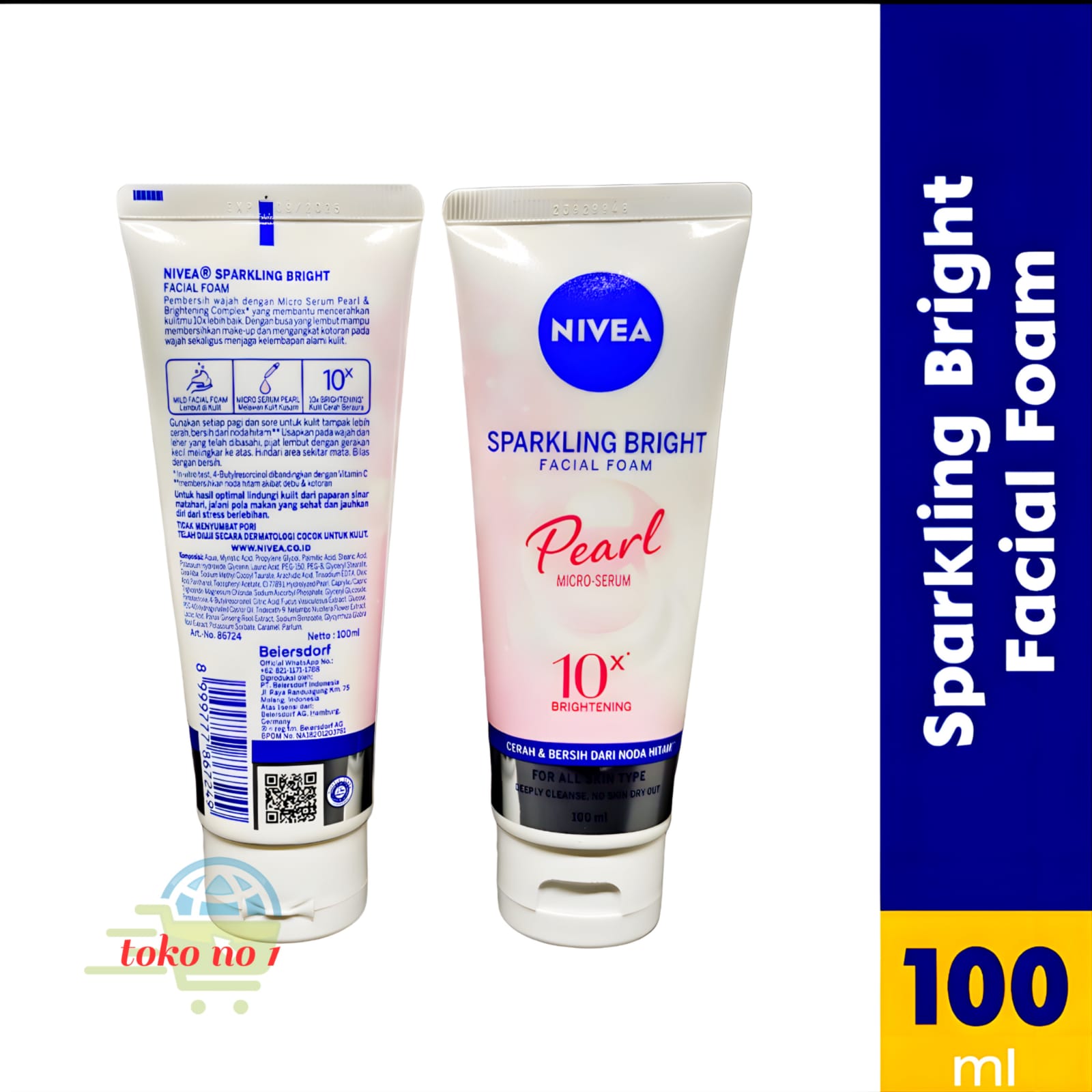 NIVEA Face Care Sparkling Facial Foam 100ml - Sabun Cuci Muka dengan ...