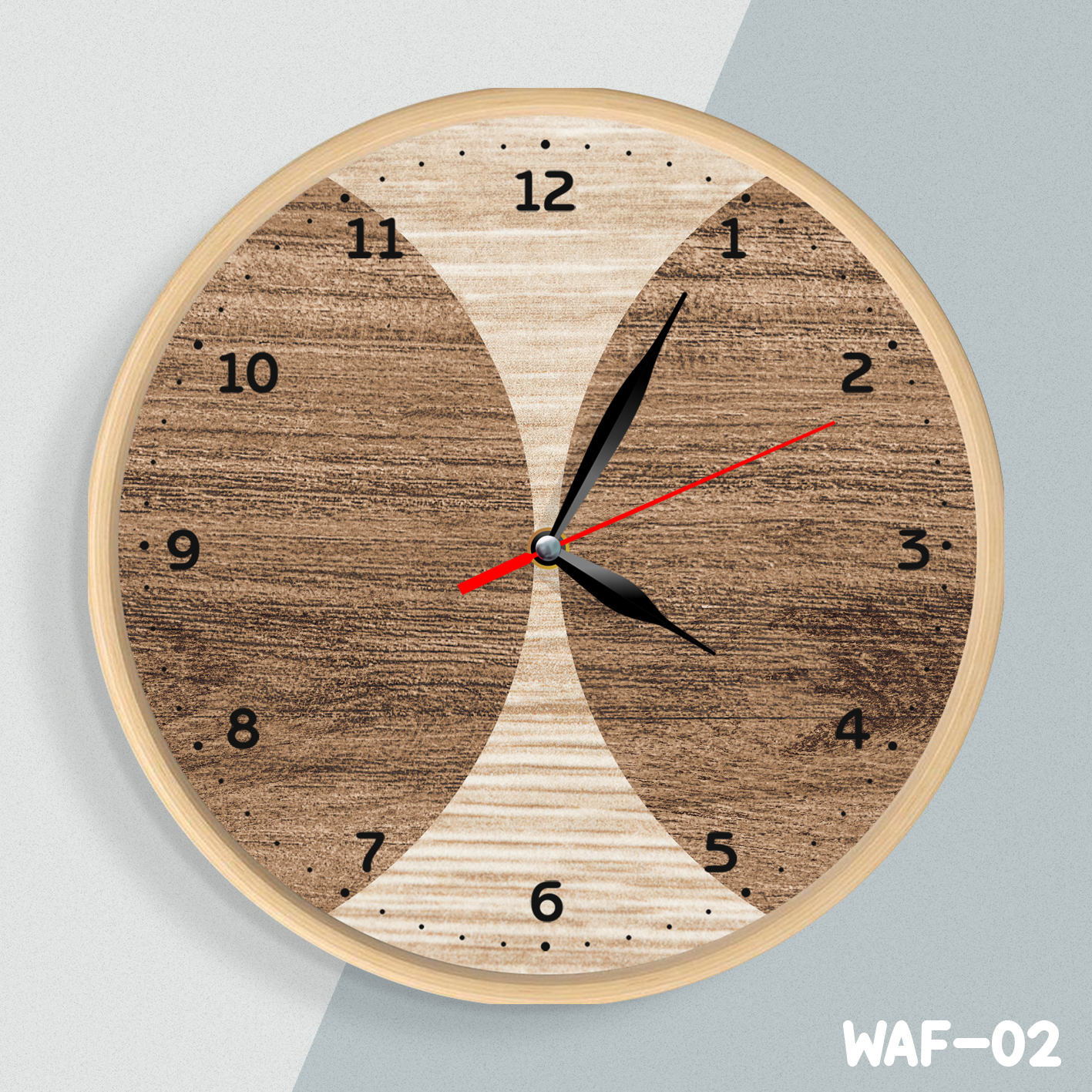 Jam Dinding Tekstur Kayu Wood Art Texture Rumah Minimalis - WAF ...