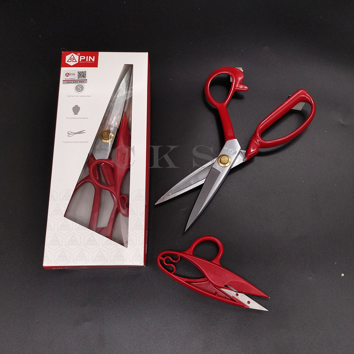 gunting pin potong bahan kain (tailor) MERAH | Lazada Indonesia