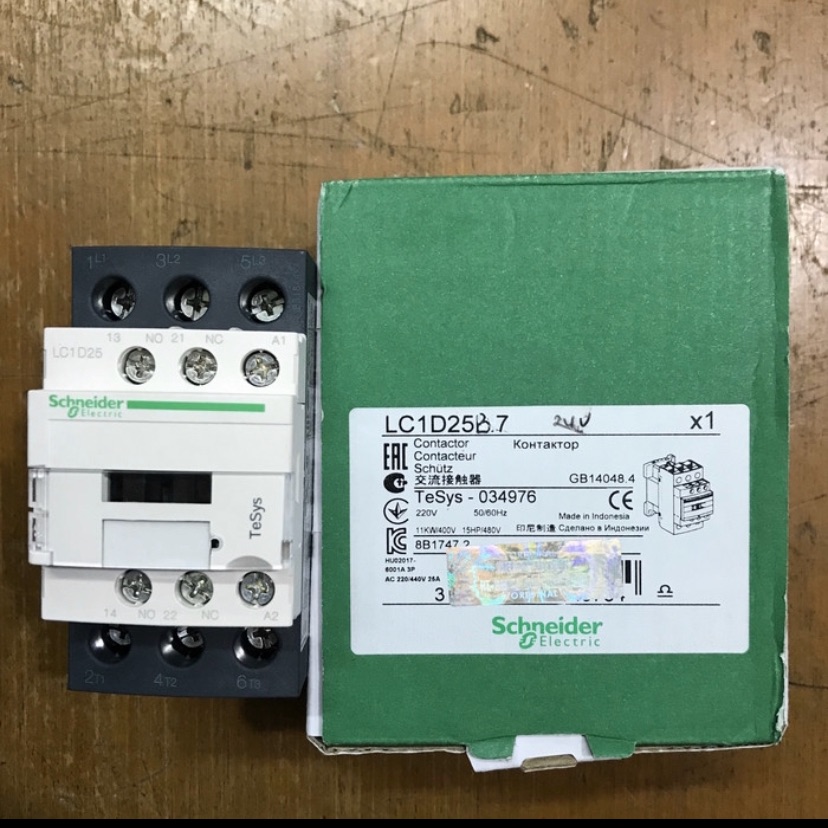 Contactor schneider LC1D25B7 24VAC | Lazada Indonesia