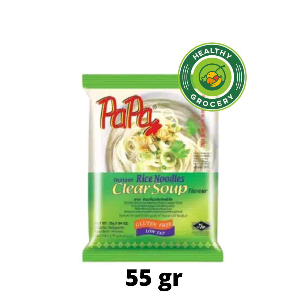 Papa Rice Noodles Clear Soup 55gr / Kwetiaw Instan Rasa Sup | Lazada ...