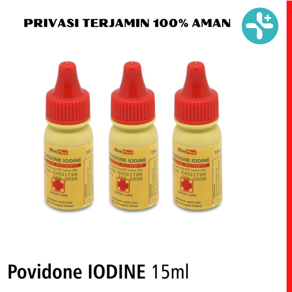 Onehealth Povidone Iodine 1 Liter antiseptik obat luka merah | Lazada ...