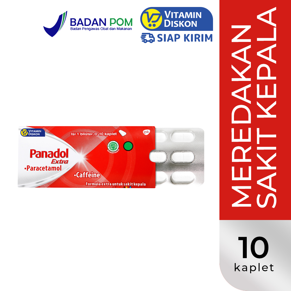 PANADOL MERAH EXTRA 1 STRIP ISI 10 TABLET | Lazada Indonesia