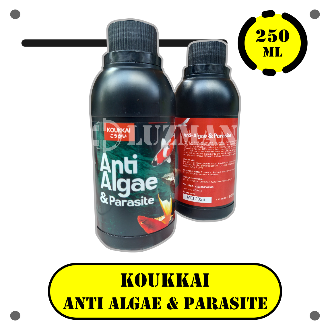 Anti Alga & Parasit Koukkai 4000 liter air / Obat Lumut / Alga Remover ...