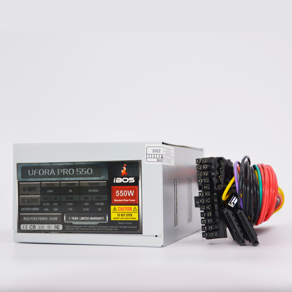 iBOS UFORA PRO 550W Micro ATX PSU | Lazada Indonesia