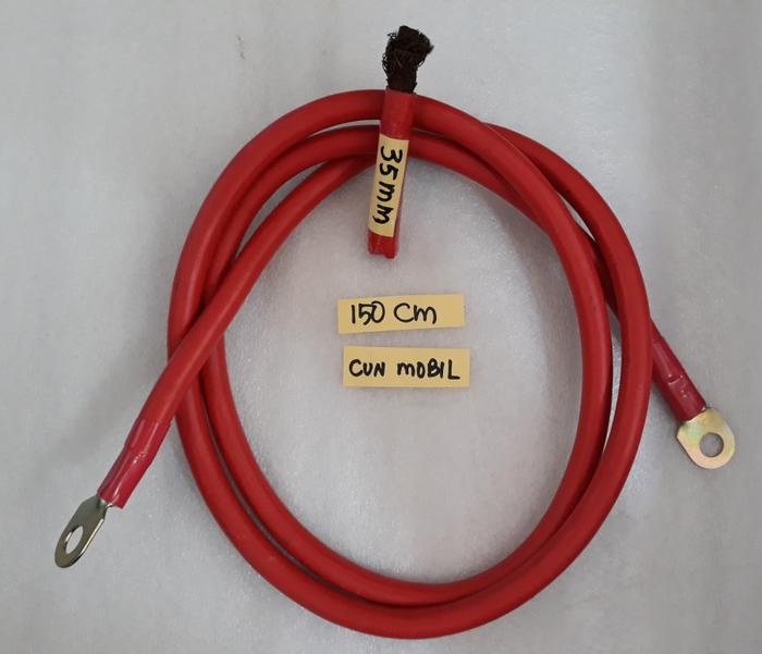 KABEL AKI 35 MM 24V 150 CM UNTUK STATER MESIN DIESEL ATAU GENSET ...