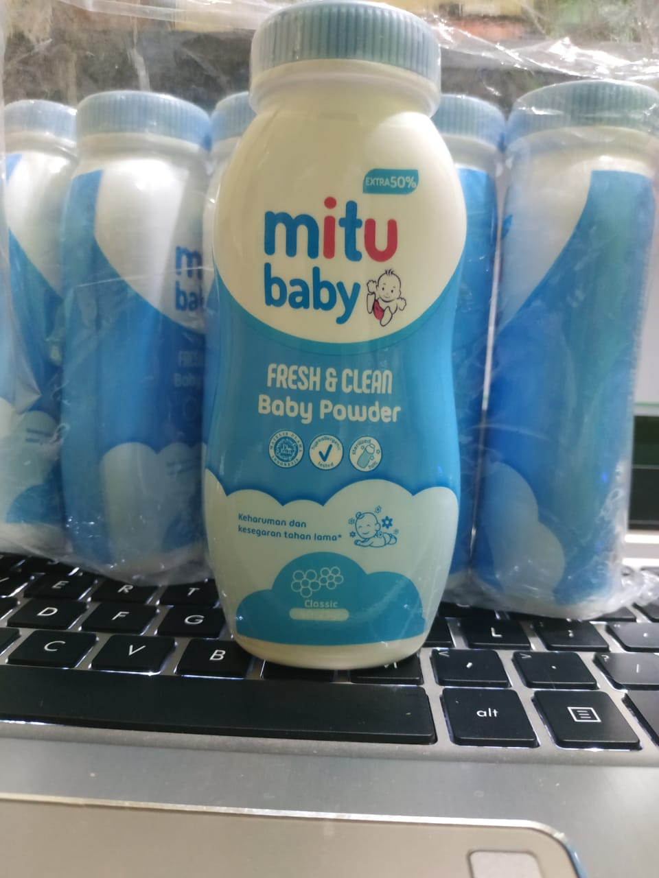 Mitu Baby Powder Fresh & Clean - Classic Blue | Lazada Indonesia