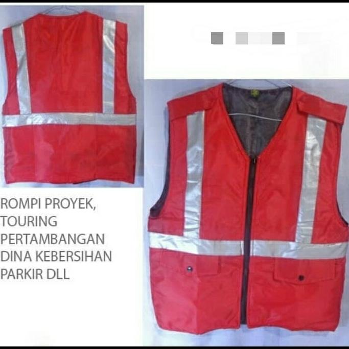 Rompi proyek/rompi lapangan/rompi parkir/rompi safety/rompi touring ...