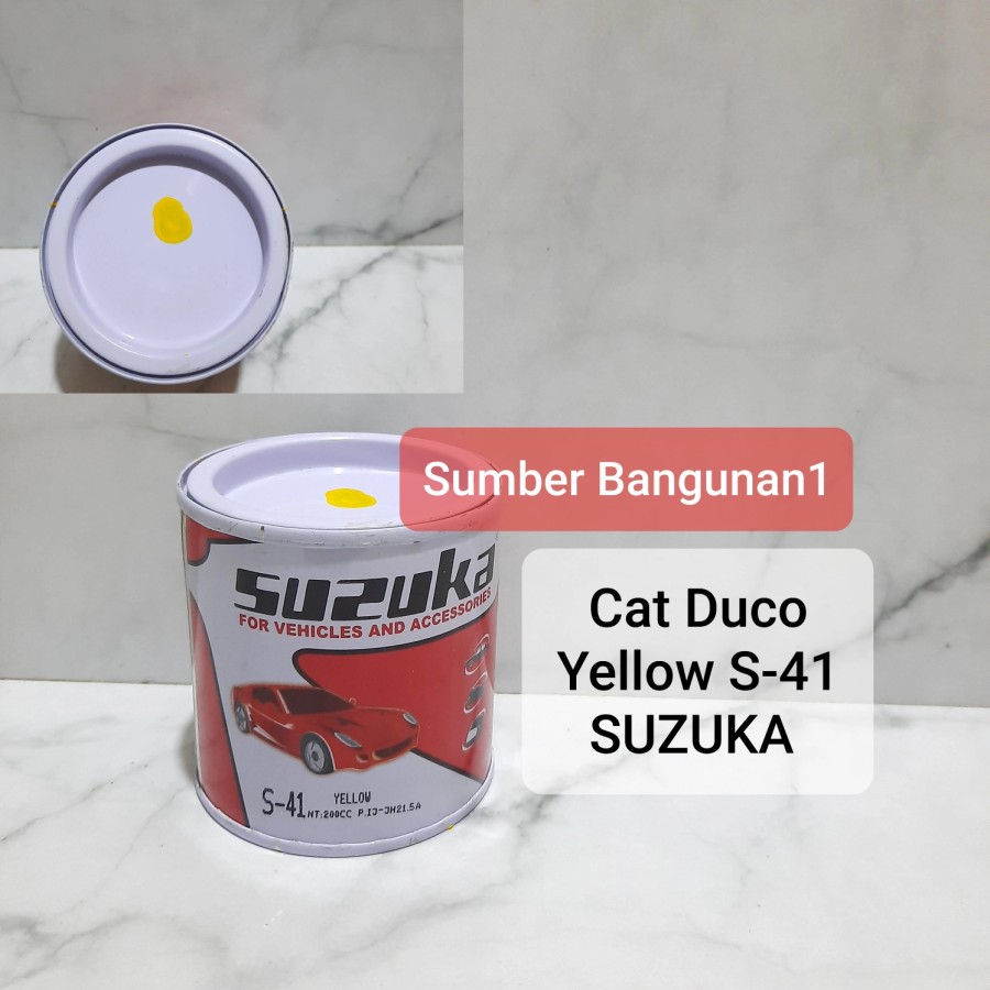 Cat Duco SUZUKA S41 Yellow kuning vespa cat motor otomotif besi kayu ...