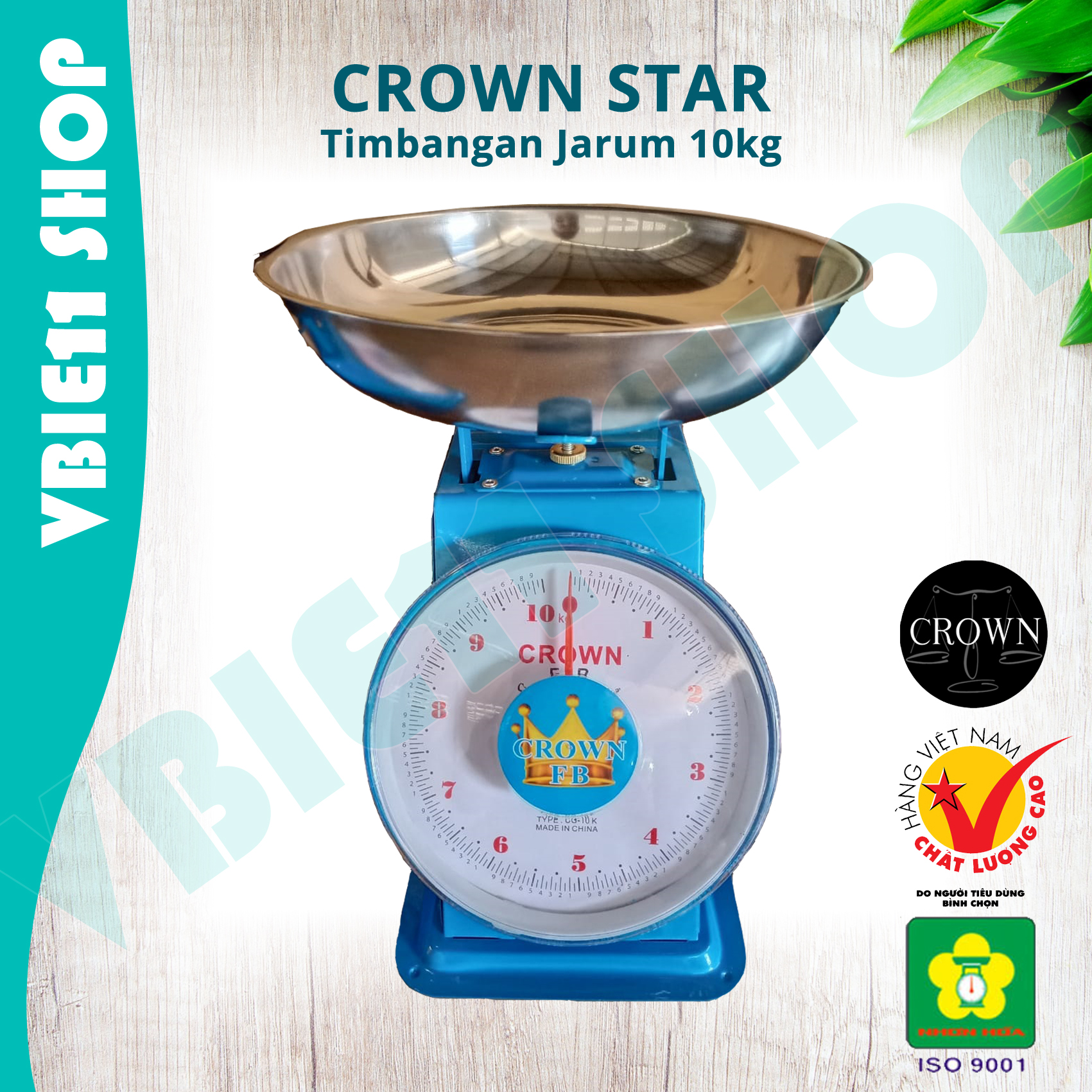 Timbangan Crown Star 10kg Jarum-Analog-Duduk-Besi-Laundry-Buah-Sayur-Barang | Lazada Indonesia