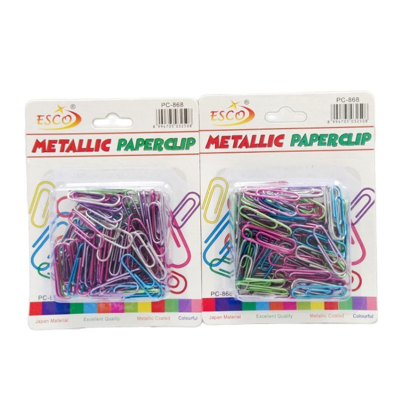 KLIP KERTAS METTALIC ESCO PC-868 1 PCS / PENJEPIT KERTAS / PAPER CLIP ...