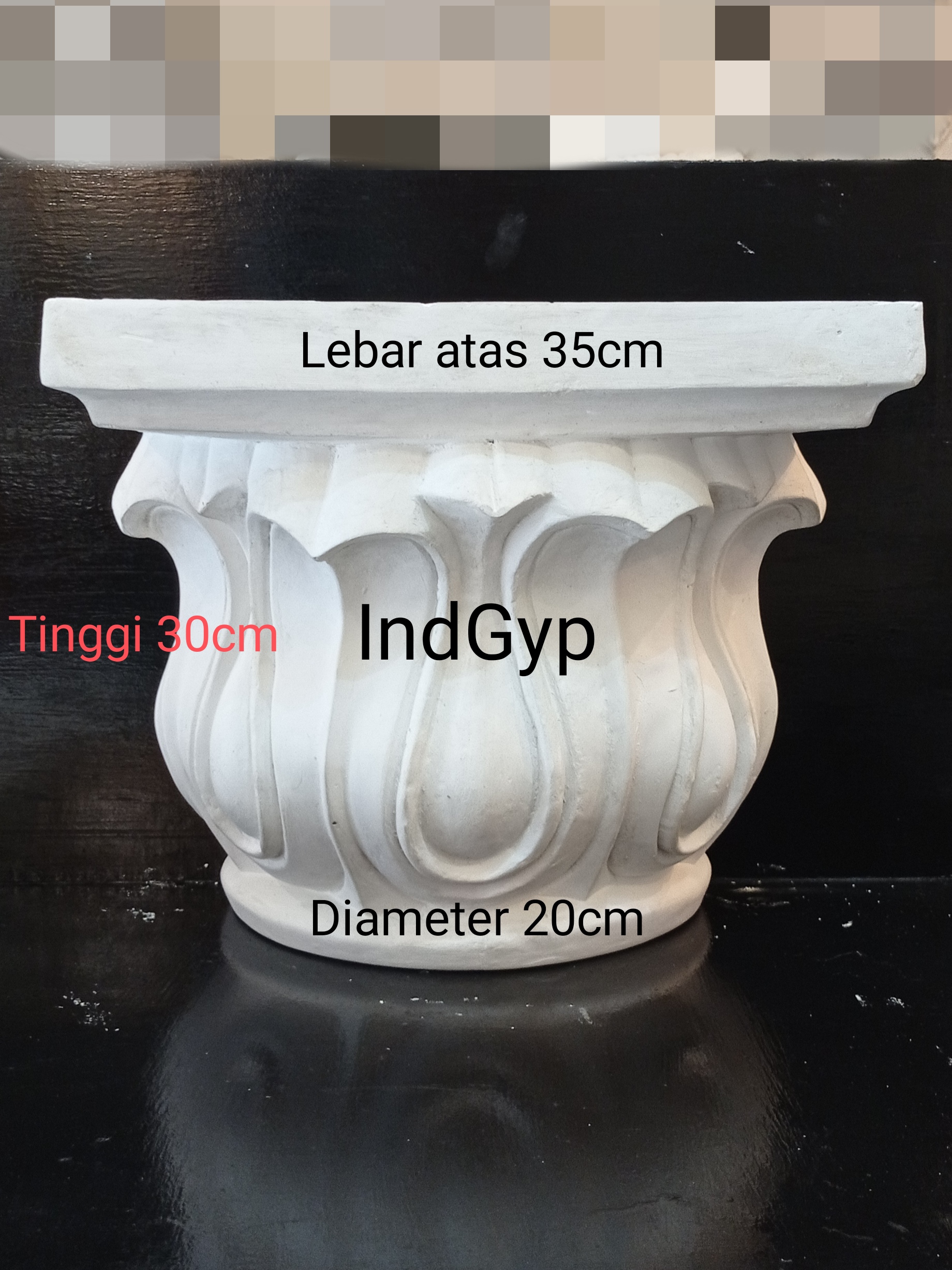 Mahkota pilar 20cm/Mahkota pilar minimalis/Kepala tiang | Lazada Indonesia
