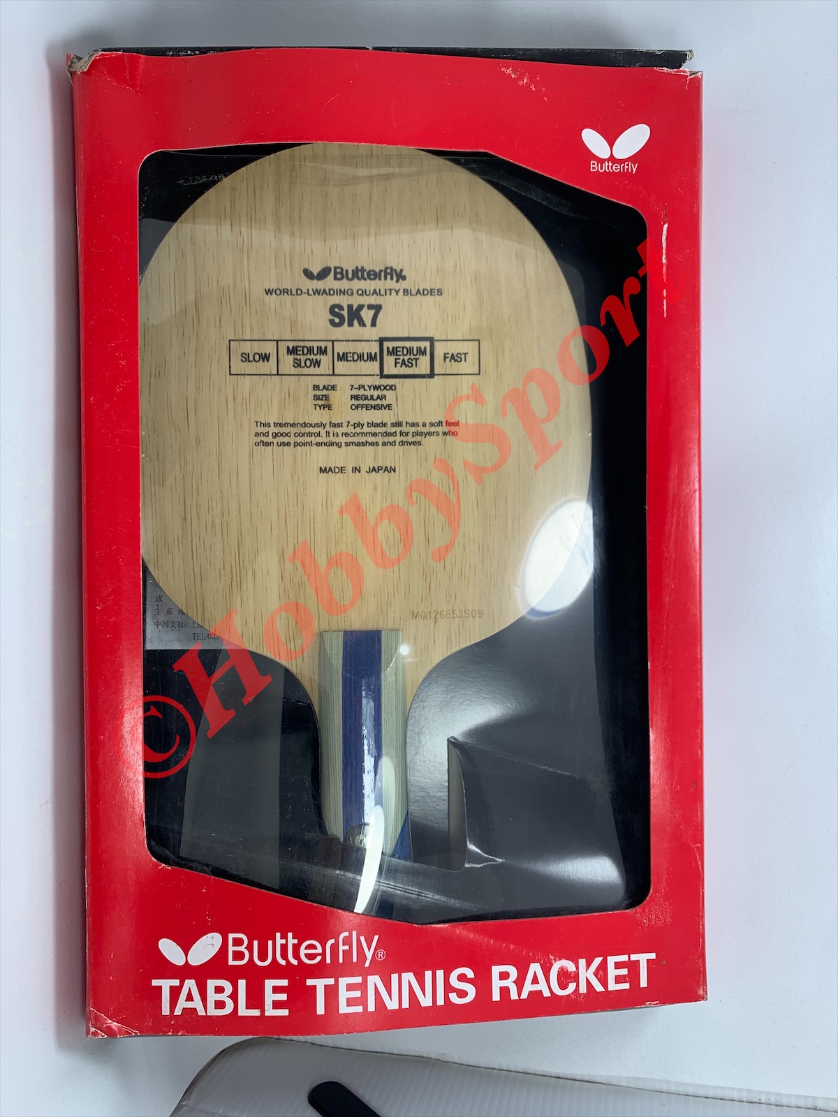 Bad Bat Bet Blade Pingpong Butterfly SK 7 FL Carbon kayu Tenis meja Ping Pong Table | Lazada ...