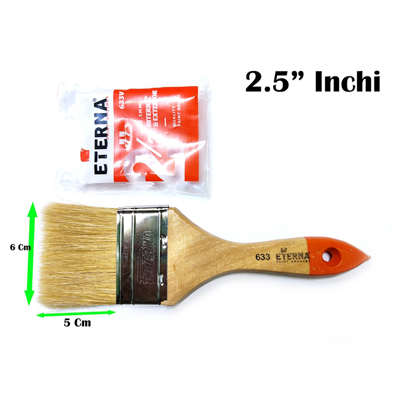 Kuas Cat Tembok Premium ETERNA 633 Original Mulai 2.5" inchi | Kuas ...