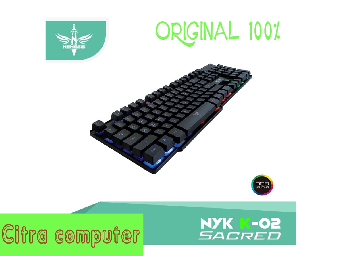 Keyboard Gaming NYK K-02 / K02 / K 02 Black Only | Lazada Indonesia