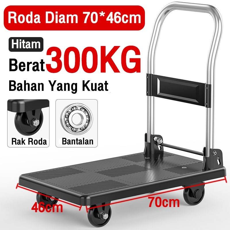 Troli Baja Kuat Tebal Tali Besi Ringan Lipat Troli Kecil Portable Hand ...