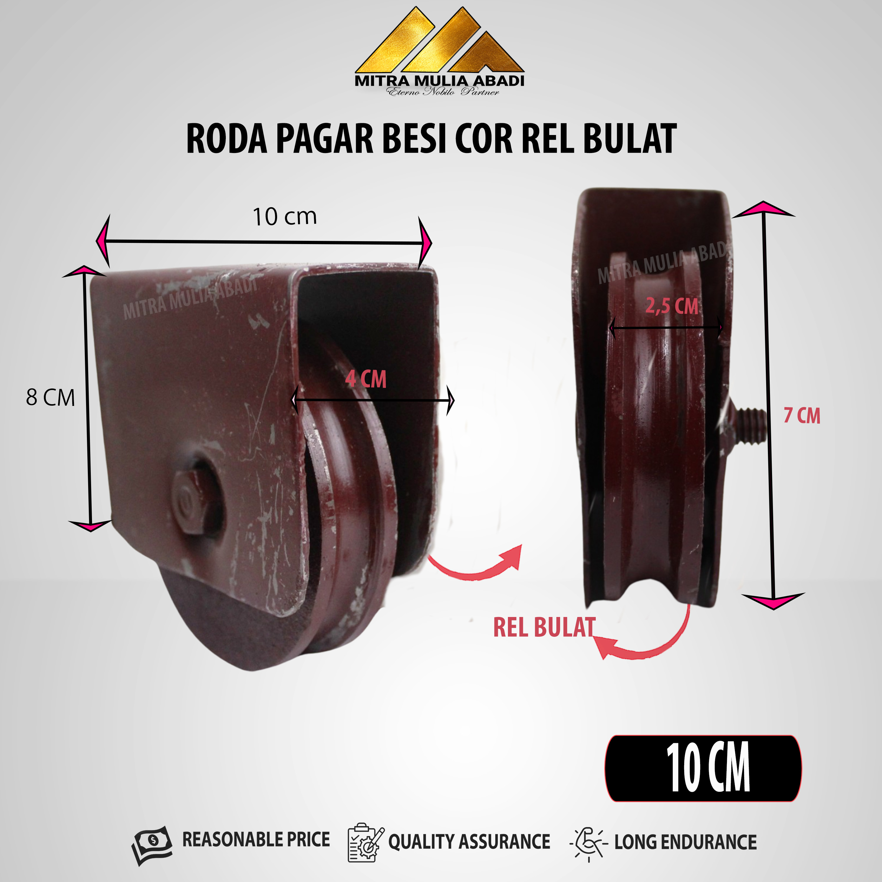 RODA PAGAR BESI AS SUPER REL BULAT / RODA PAGAR BESI GERBANG/ PINTU ...