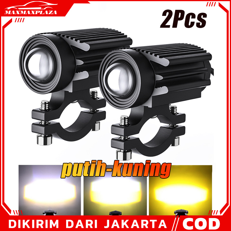 12-80V Tambahan Lampu LED untuk Sepeda Motor Lampu Tambahan Lampu Sorot ...
