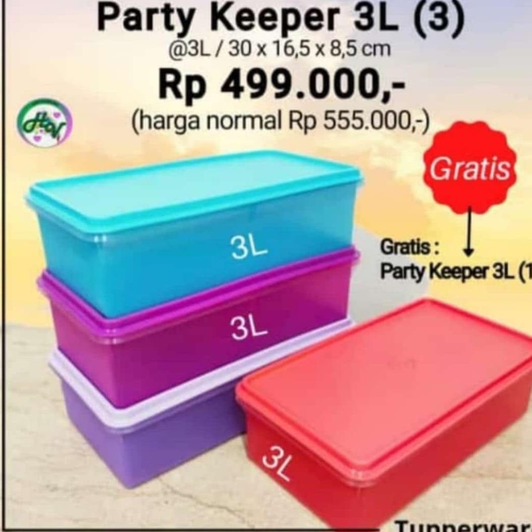 kotak makanan tupperware party keeper | Lazada Indonesia