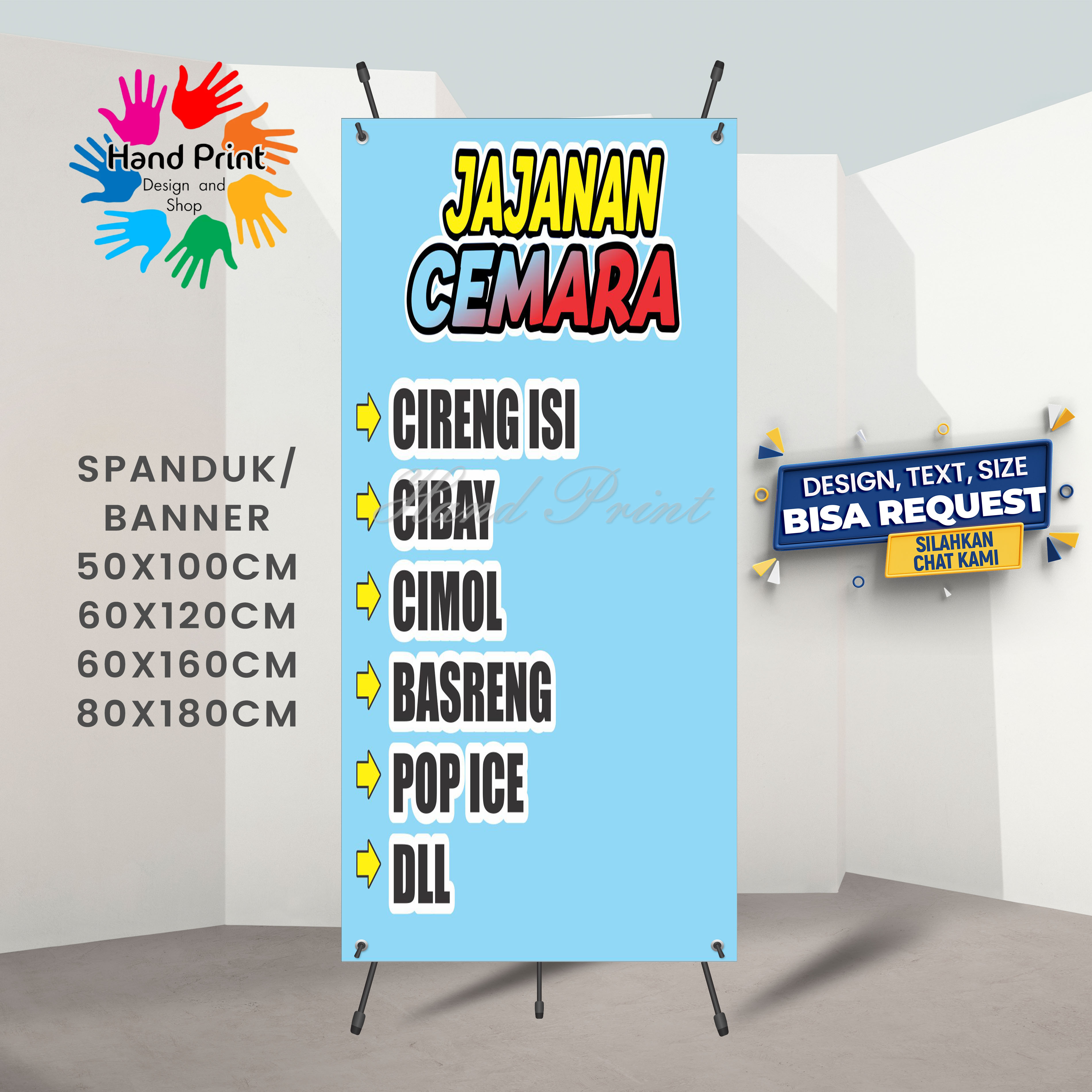Spanduk Banner MMT Warung Bakso Mie Ayam Bakso Pentol Sosis Bakar Sate ...