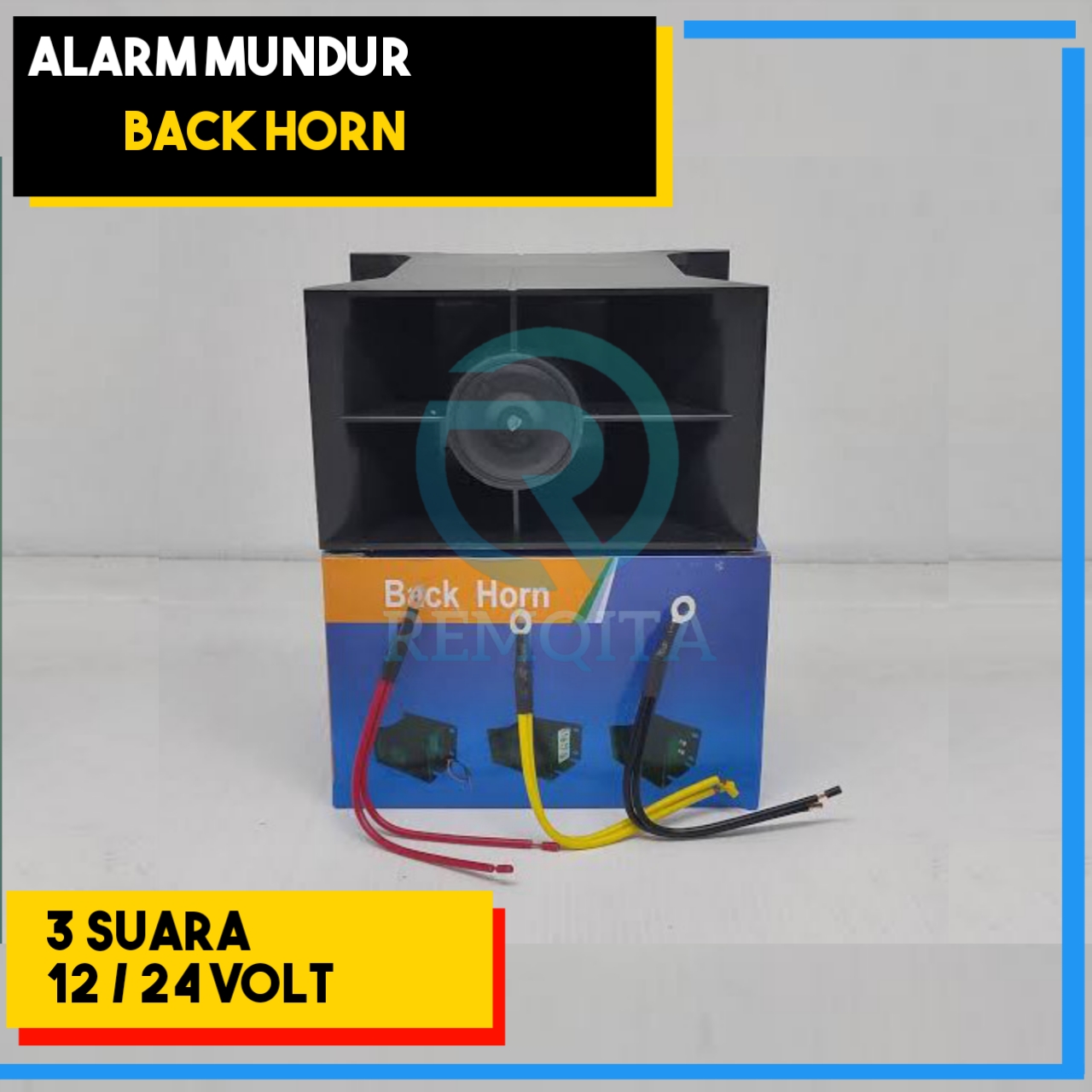 Klakson Atret Back Horn Alarm Mundur Truck 3 Suara 12V 24 V | Lazada ...