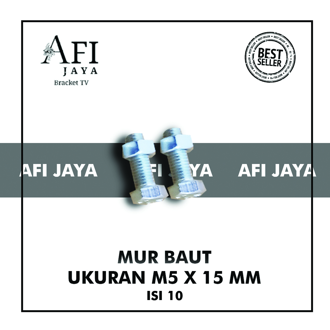 ISI 10 PCS MUR BAUT UKURAN M5 X 15 MM ISI 10 PCS | Lazada Indonesia
