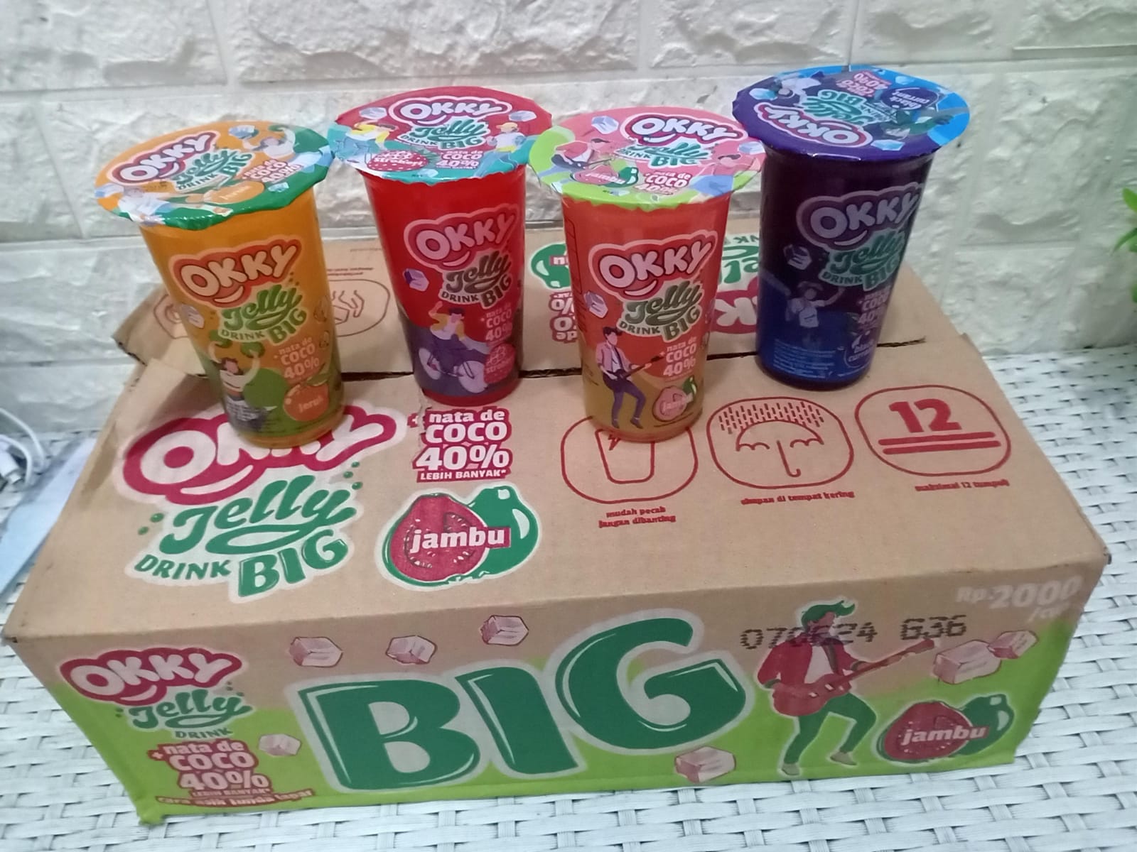 COD // Okky Jelly Drink BIG 220 Ml 1 Dus Isi 24 Pcs // Minuman Jelly // Minuman Sehat // Minuman ...