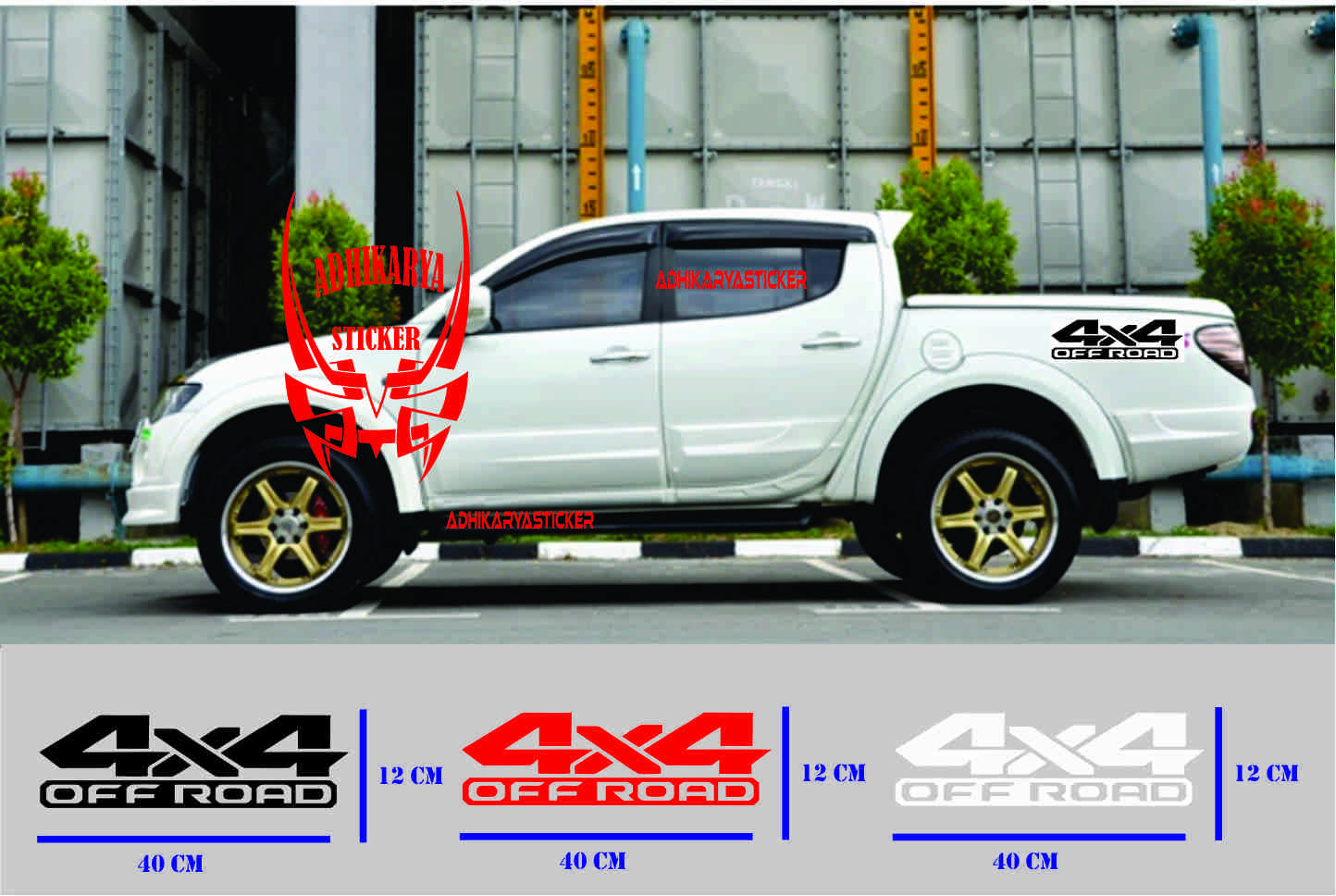STIKER MOBIL 4X4 OFF ROAD STICKER CAR 4X4 OFFROAD STIKER MOBIL KEREN ...