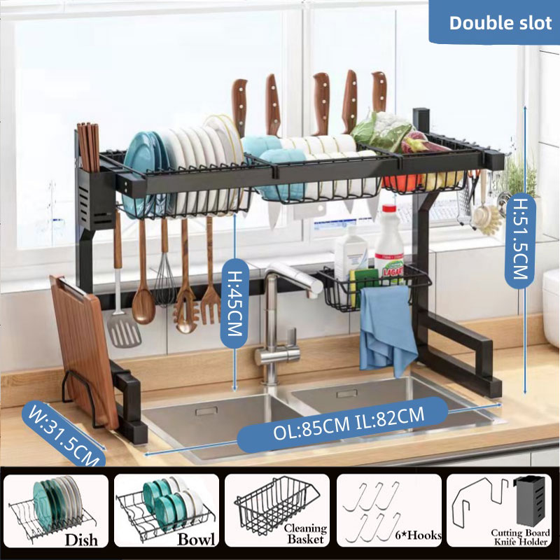 Rak Penyimpanan Multi-layer Rak Mesin Rak Wastafel Dapur Dengan Pintu ...
