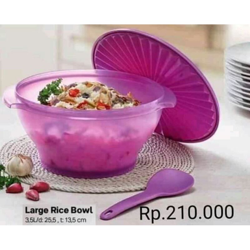 LARGE RICE BOWL TUPPERWARE TEMPAT NASI TUPPERWARE | Lazada Indonesia
