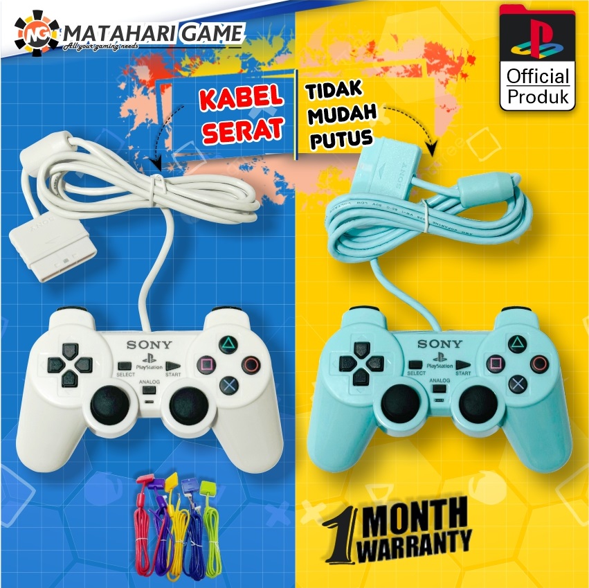 Stick Stik PS2 Kabel Serat Warna Tosca Sony Playstation 2 Stik Getar ...