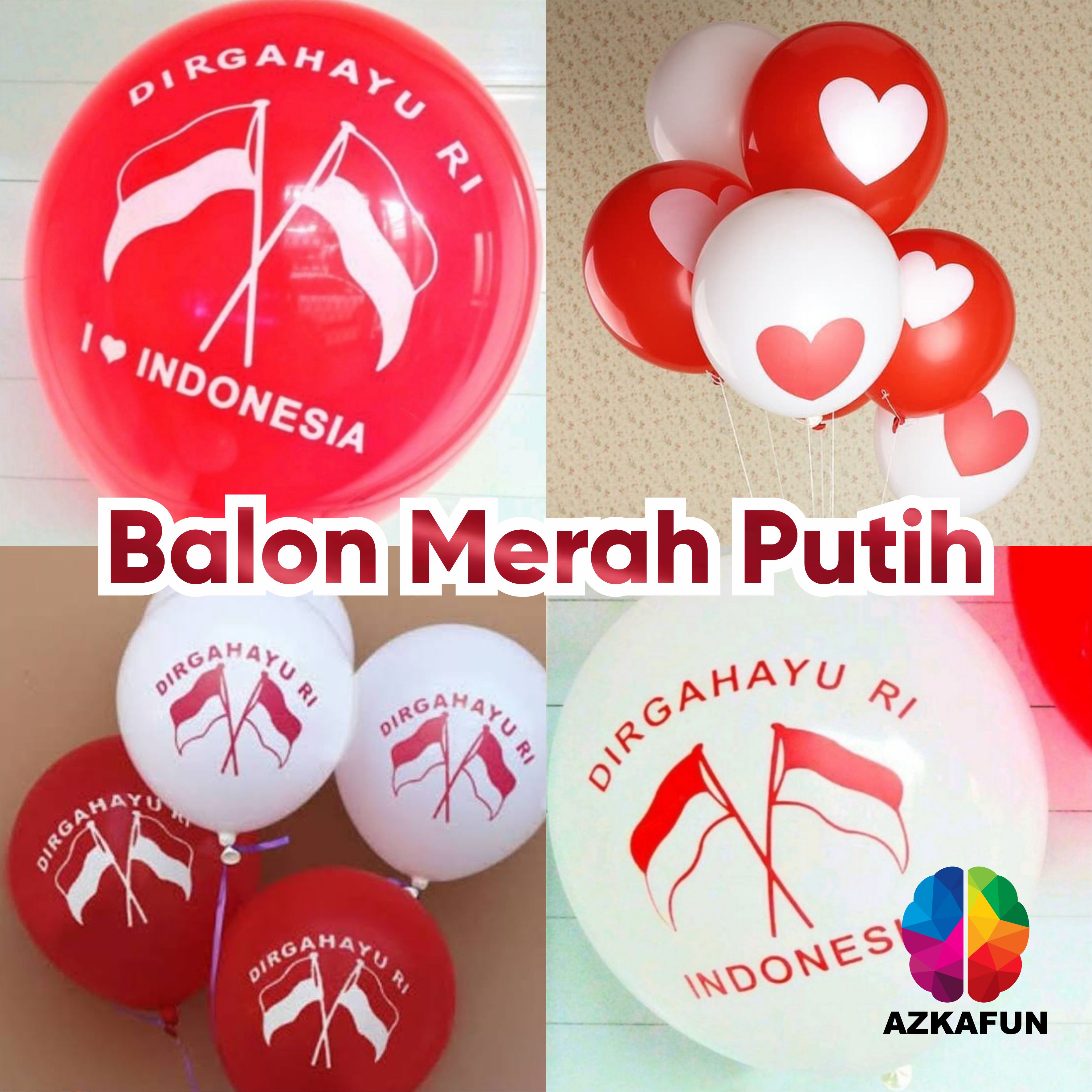 Balon Merah Putih Indonesia - Balon Dirgahayu Indonesia | Lazada Indonesia