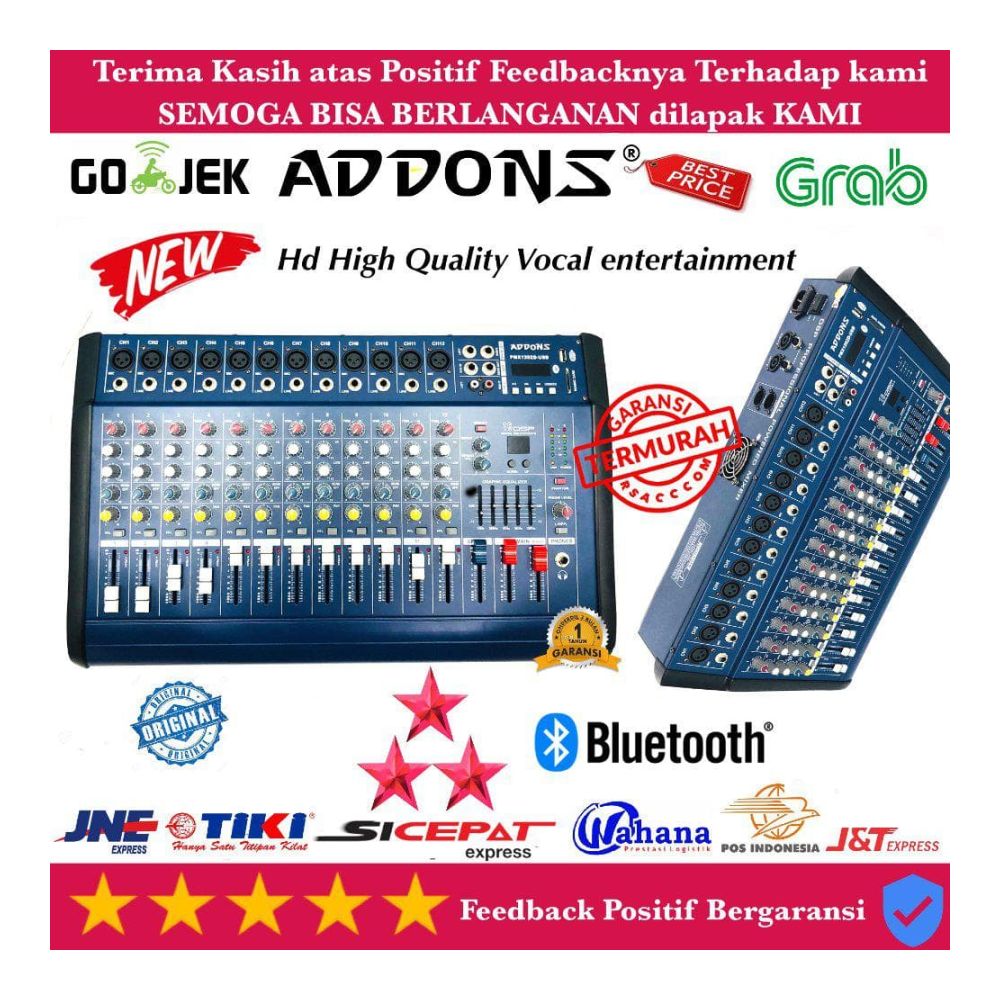 POWER MIXER ADDONS 12 CHANNEL 1200WATT ORIGINAL | Lazada Indonesia