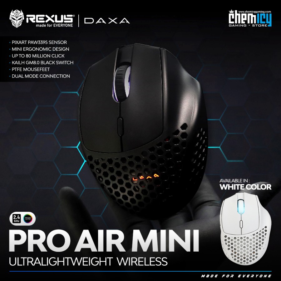 Rexus Daxa Air Mini Wireless Gaming Mouse | Lazada Indonesia