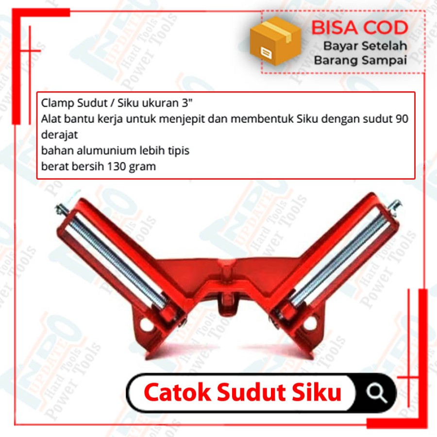 Klem Siku 90 Derajat clamp Besi Klem Sudut Bingkai Kayu Corner Clamp ...